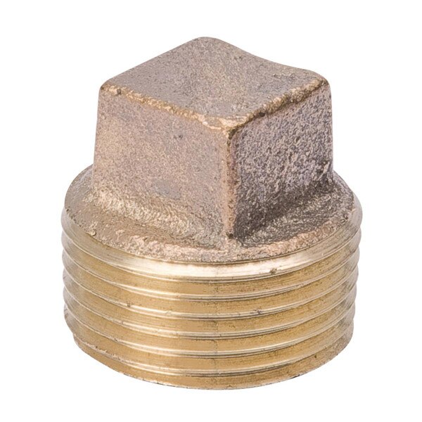 1/4 in. Red Brass Square Head Pipe Plug | City Mill